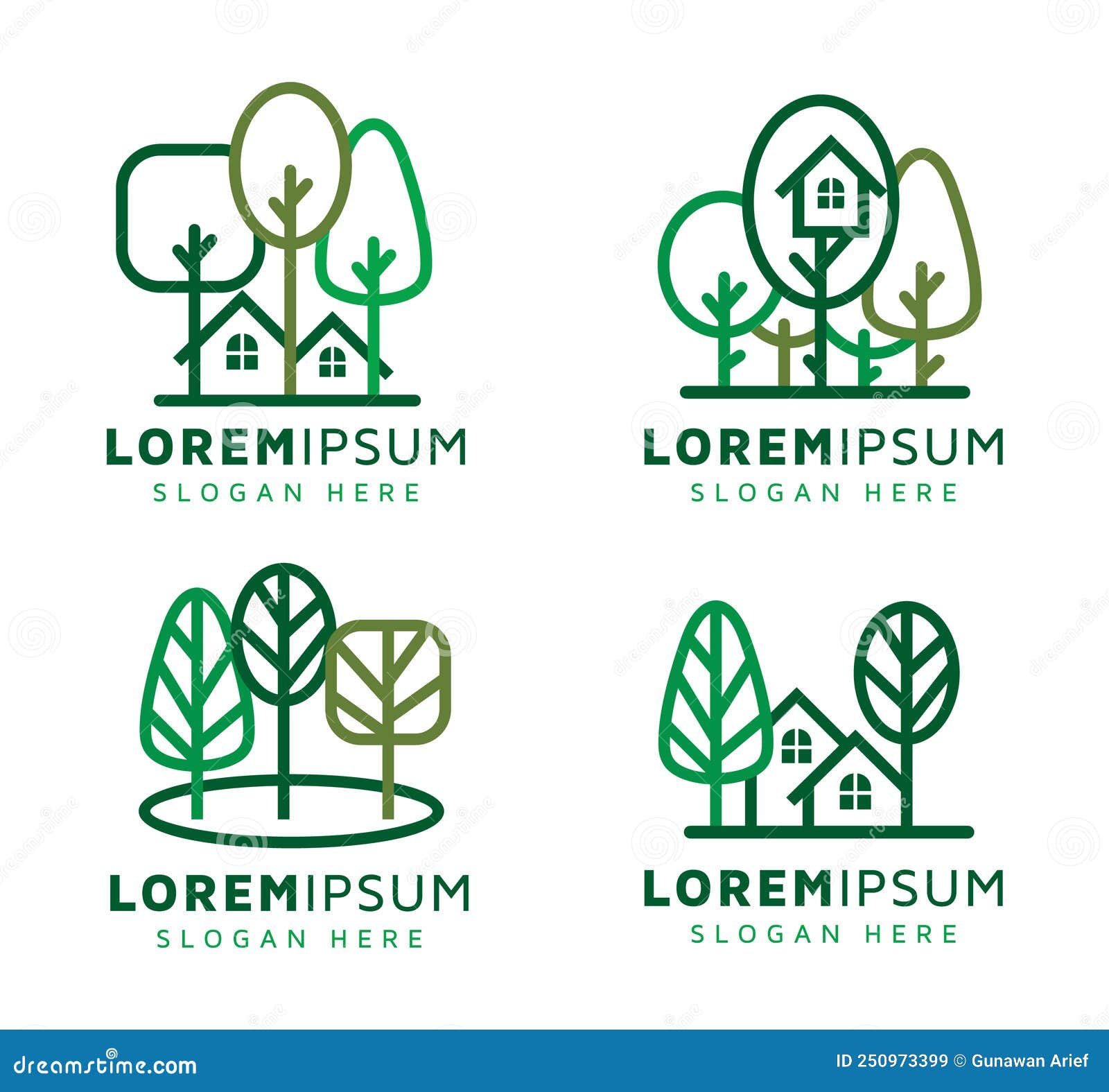 Tree House Logo Symbol Template Design Stock Vector - Illustration of ...