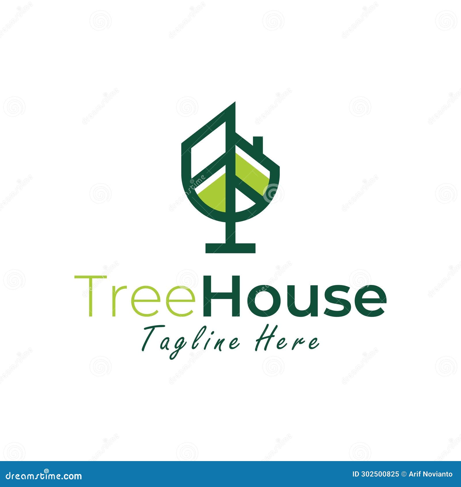 Tree house vector logo stock illustration. Illustration of property ...