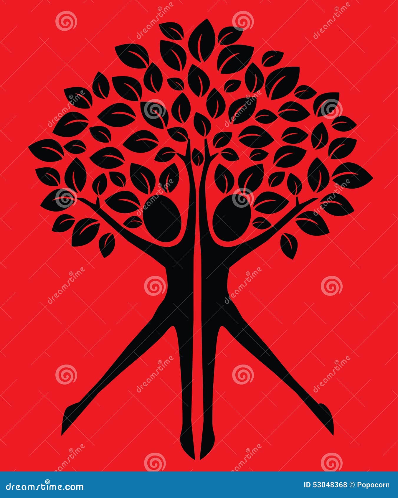 Tree And Human. Human Tree Vector | CartoonDealer.com #114534943