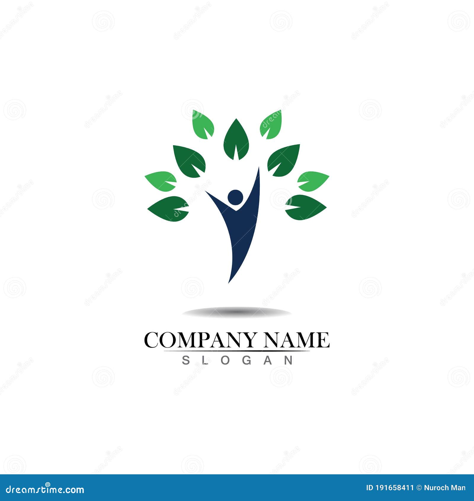 Tree Human Logo Design. Human Life Logo Icon Stock Vector ...