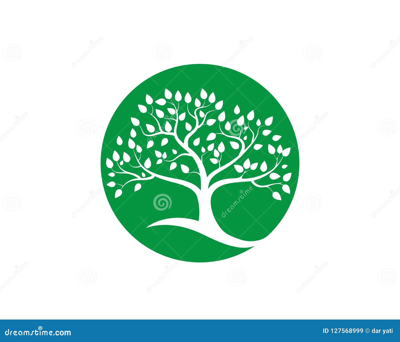 Tree Icon Concept of a Stylized Stock Vector - Illustration of logo ...