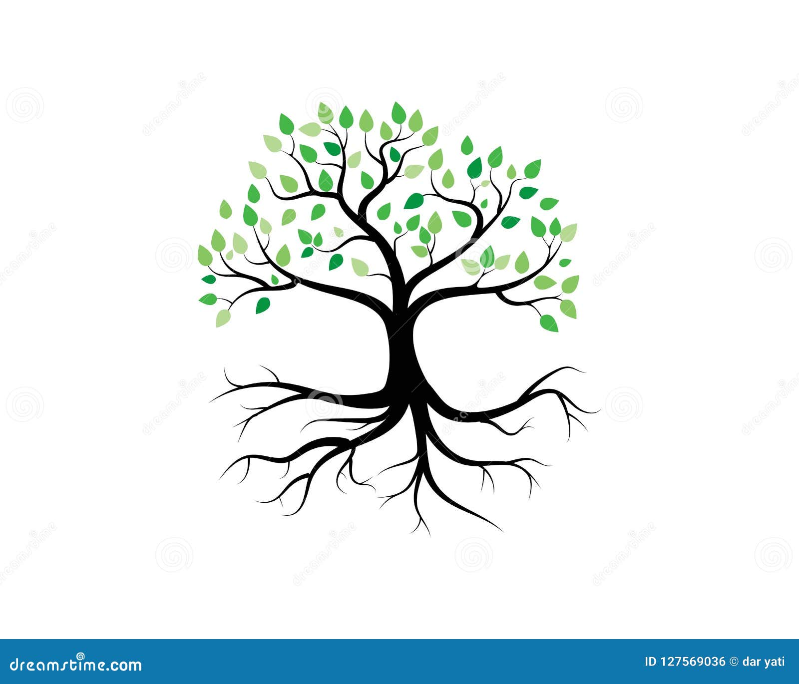 Tree Icon Concept of a Stylized Stock Vector - Illustration of ...