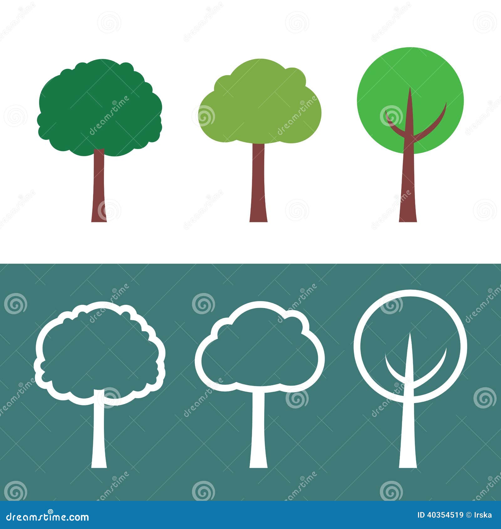 Tree icon stock vector. Illustration of ecology, graphic - 40354519
