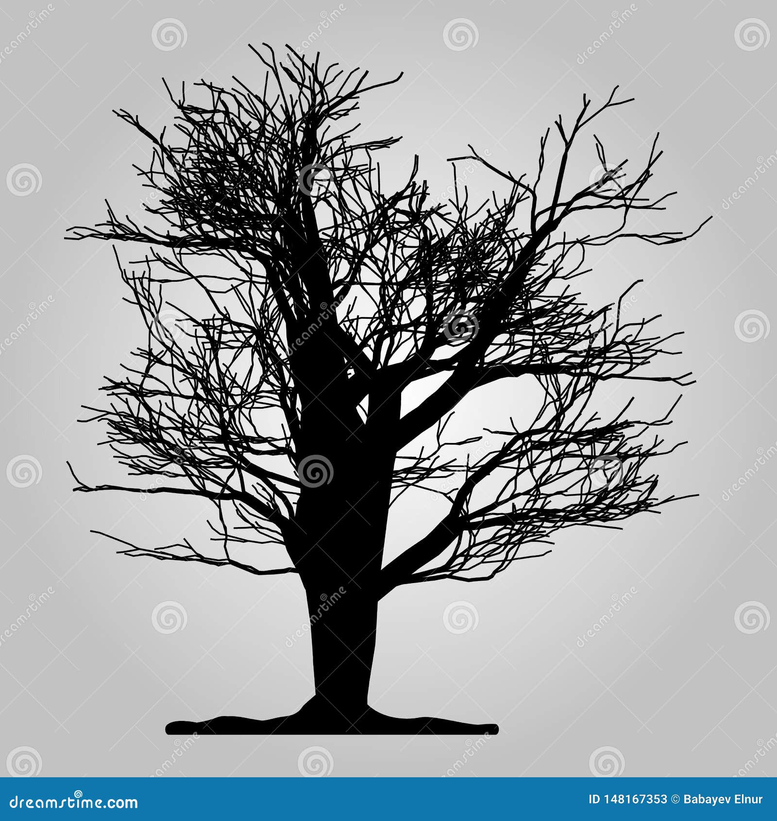Tree Icon. Forest Symbol. Flat Web Sign on Gray Background. Vector Eps ...