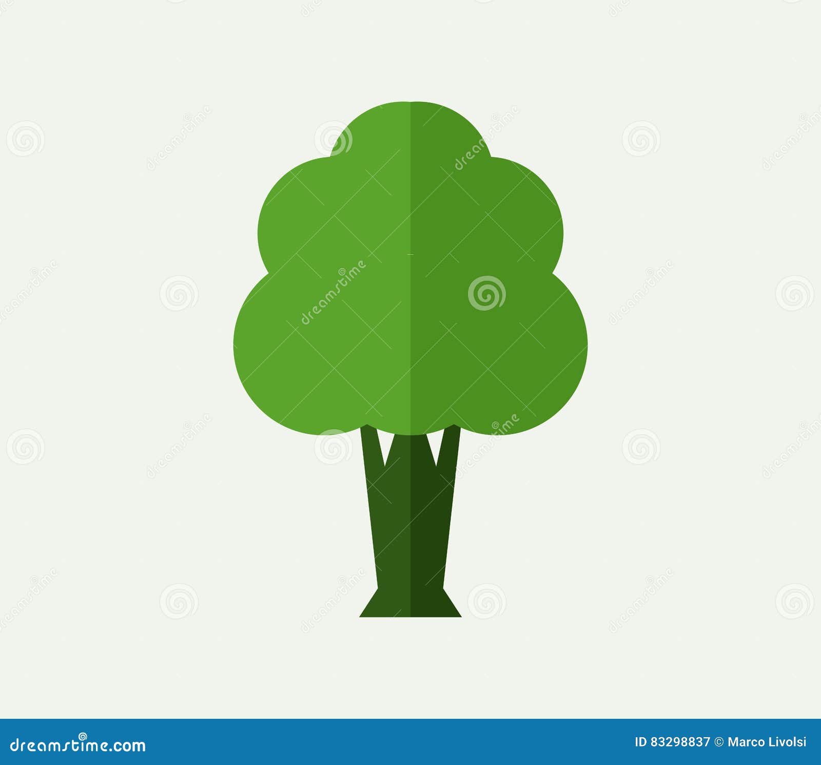 Tree icon illustrated stock illustration. Illustration of nature - 83298837