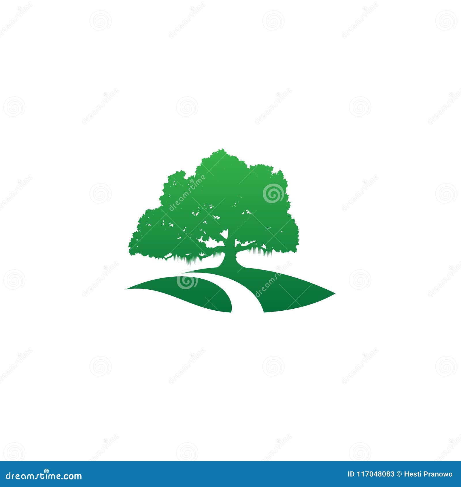 Tree Icon Modern Symbol for Graphic and Web Design with Road Stock ...