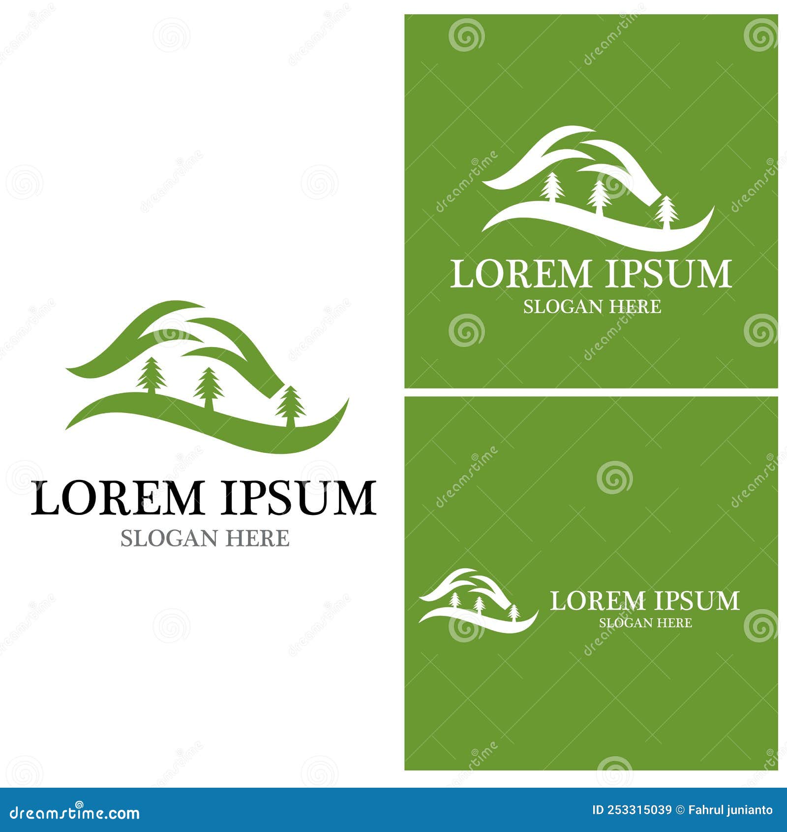 Tree Icon and Symbol Vector Template Stock Illustration - Illustration ...