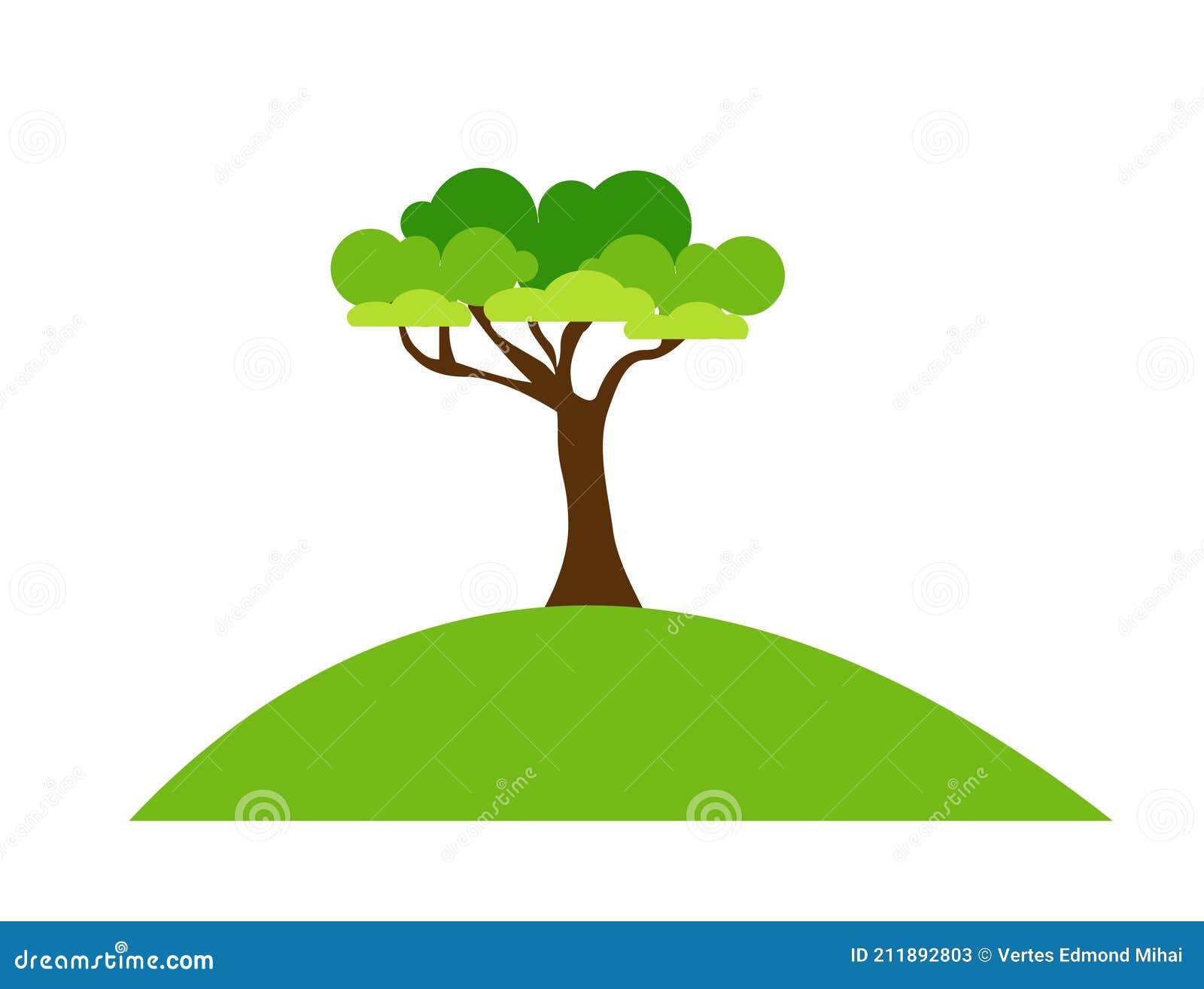 Tree Icon Vector Illustration Stock Vector - Illustration of icon ...