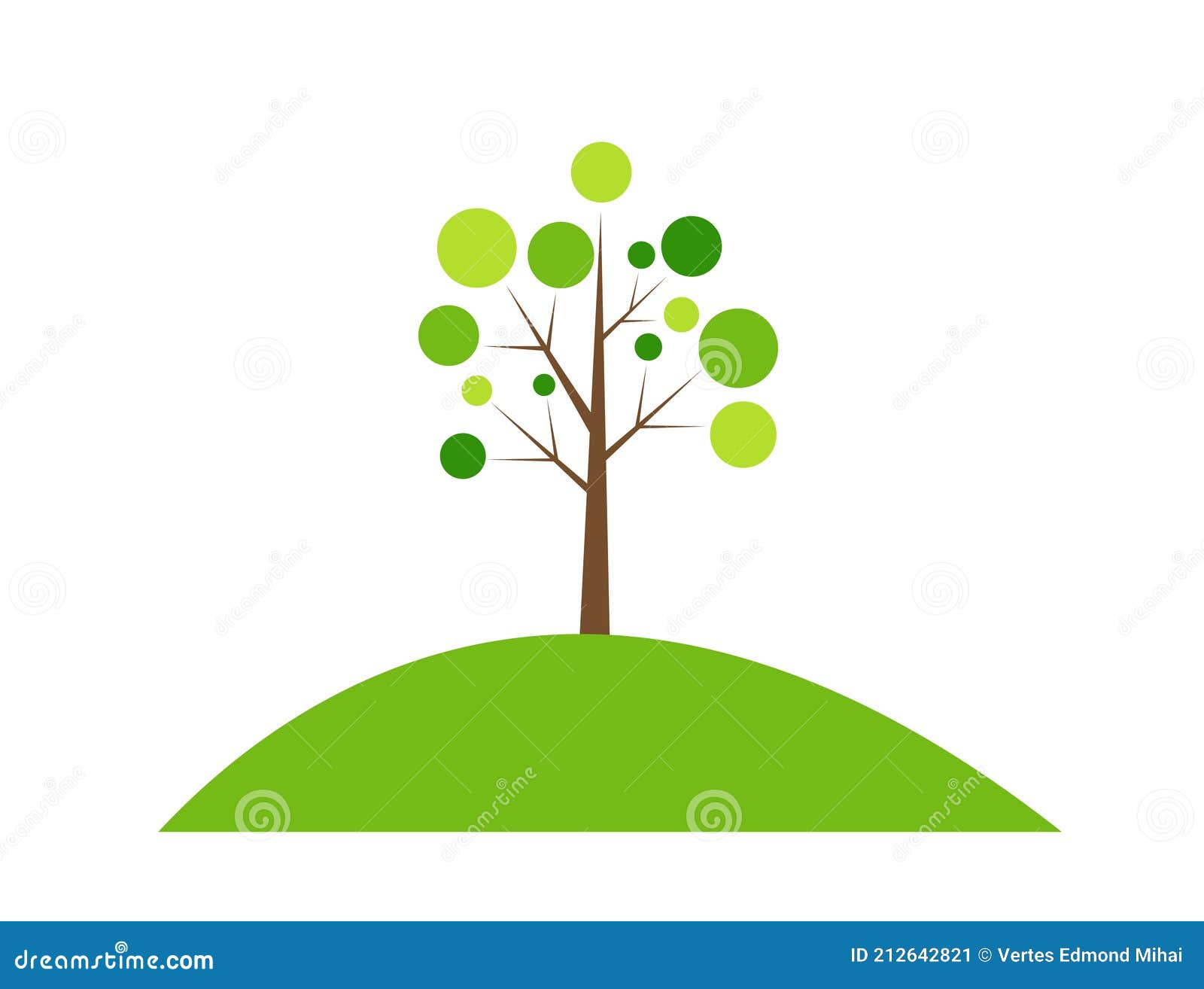 Tree Icon Vector Illustration Stock Vector - Illustration of large ...