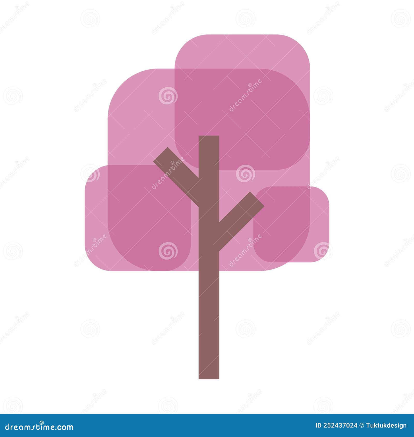 Tree Icon Vector Square Geometric Symbol for Nature, Ecology and ...