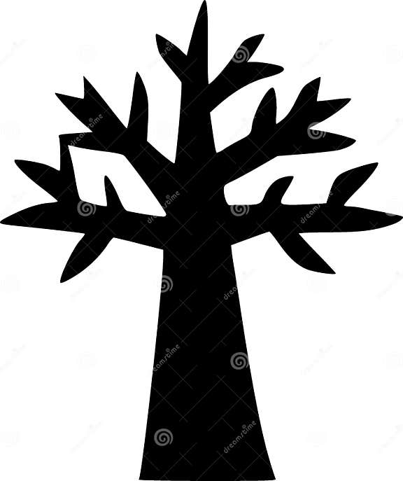 Tree Icon. on White Background Stock Illustration - Illustration of ...
