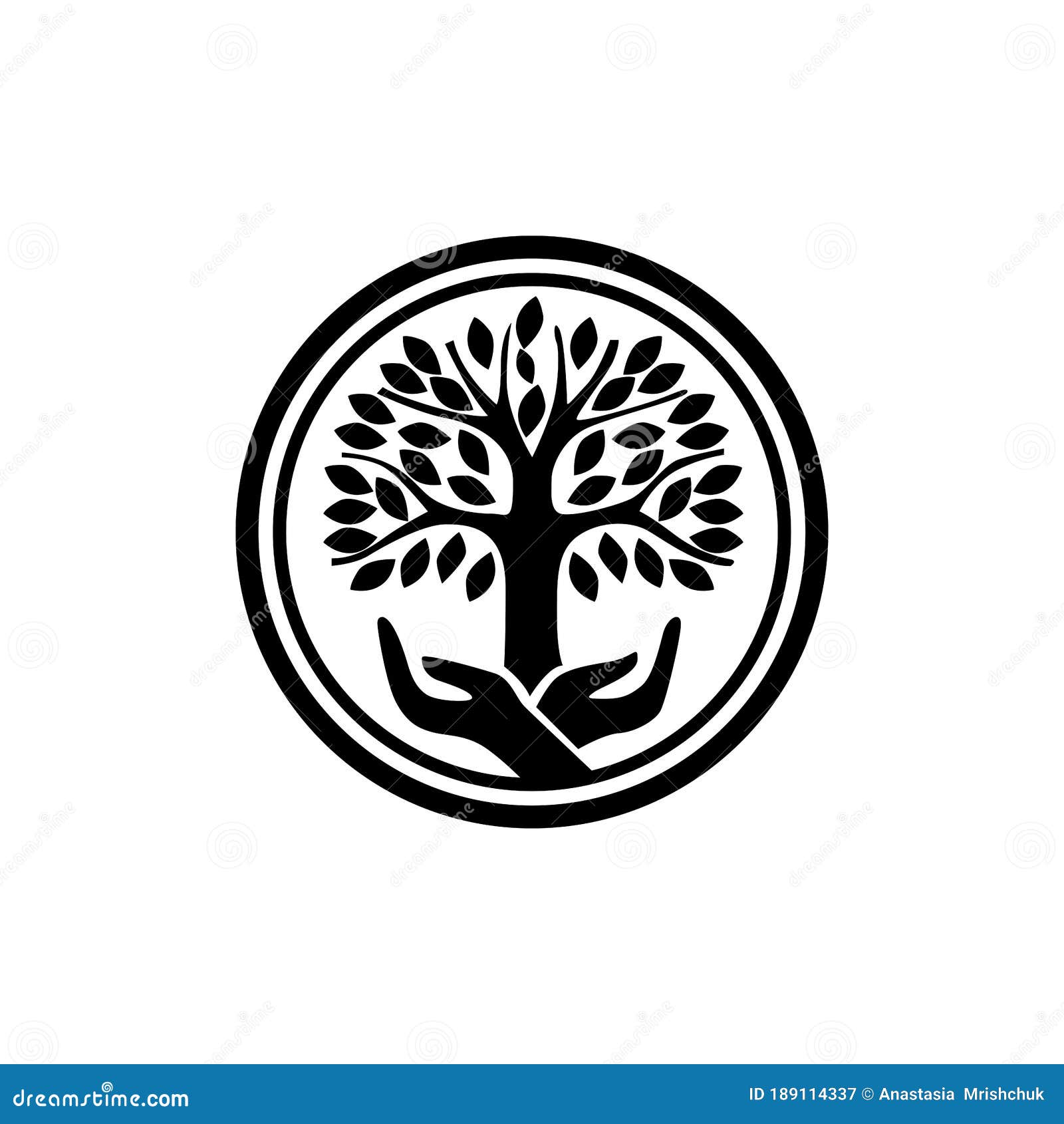 Tree Icon on a White Background. Vector Illustration. Stock Vector ...
