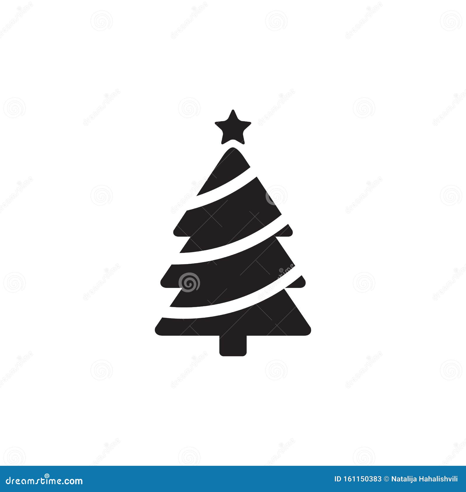 Tree Icon on White Vector Illustration Sign Stock Vector - Illustration ...