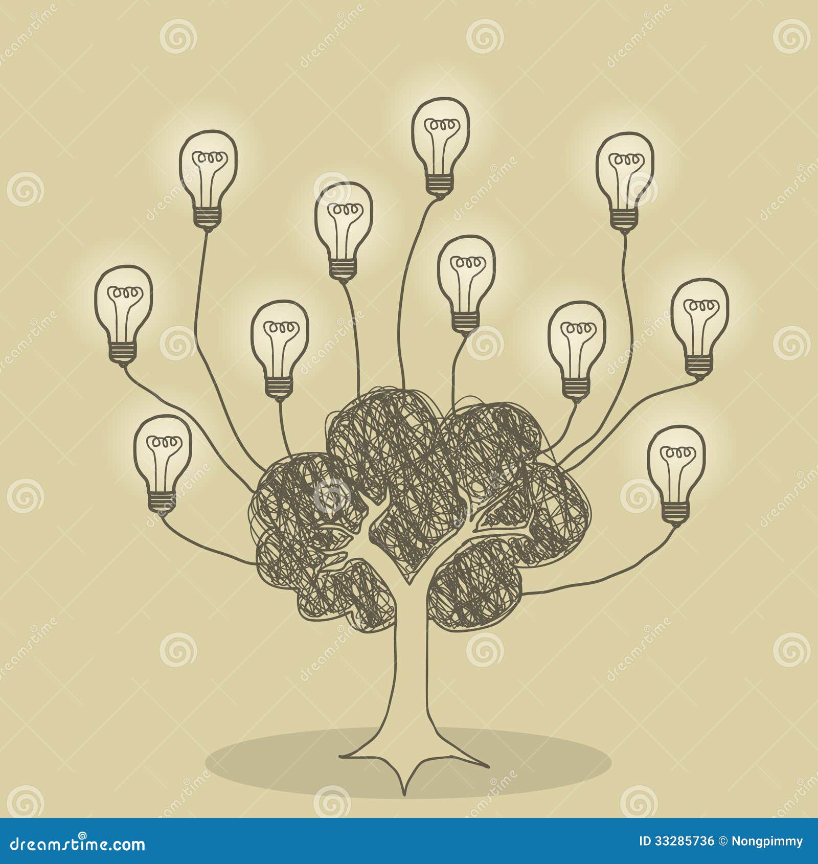 Tree of Ideas stock vector. Illustration of growth, concept - 33285736