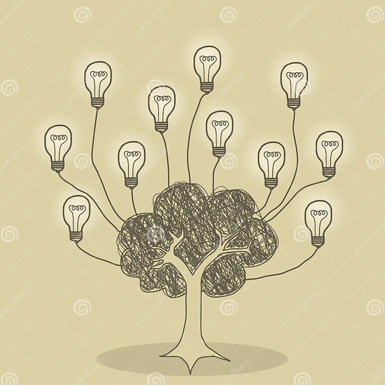 Tree of Ideas stock vector. Illustration of growth, concept - 33285736