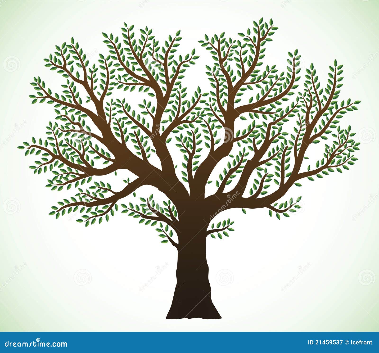 Tree illustration stock vector. Illustration of leaf - 21459537