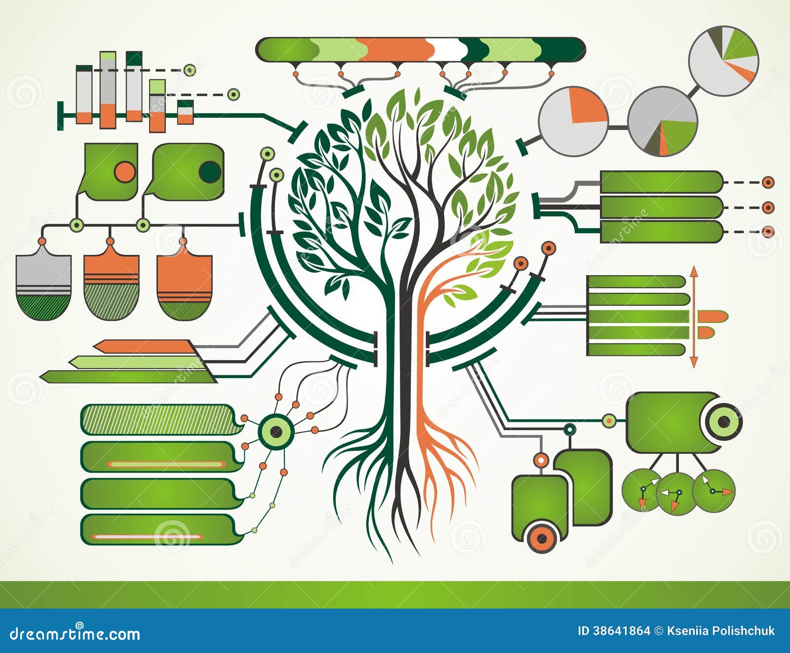 Tree infographic stock vector. Illustration of sign, infochart - 38641864