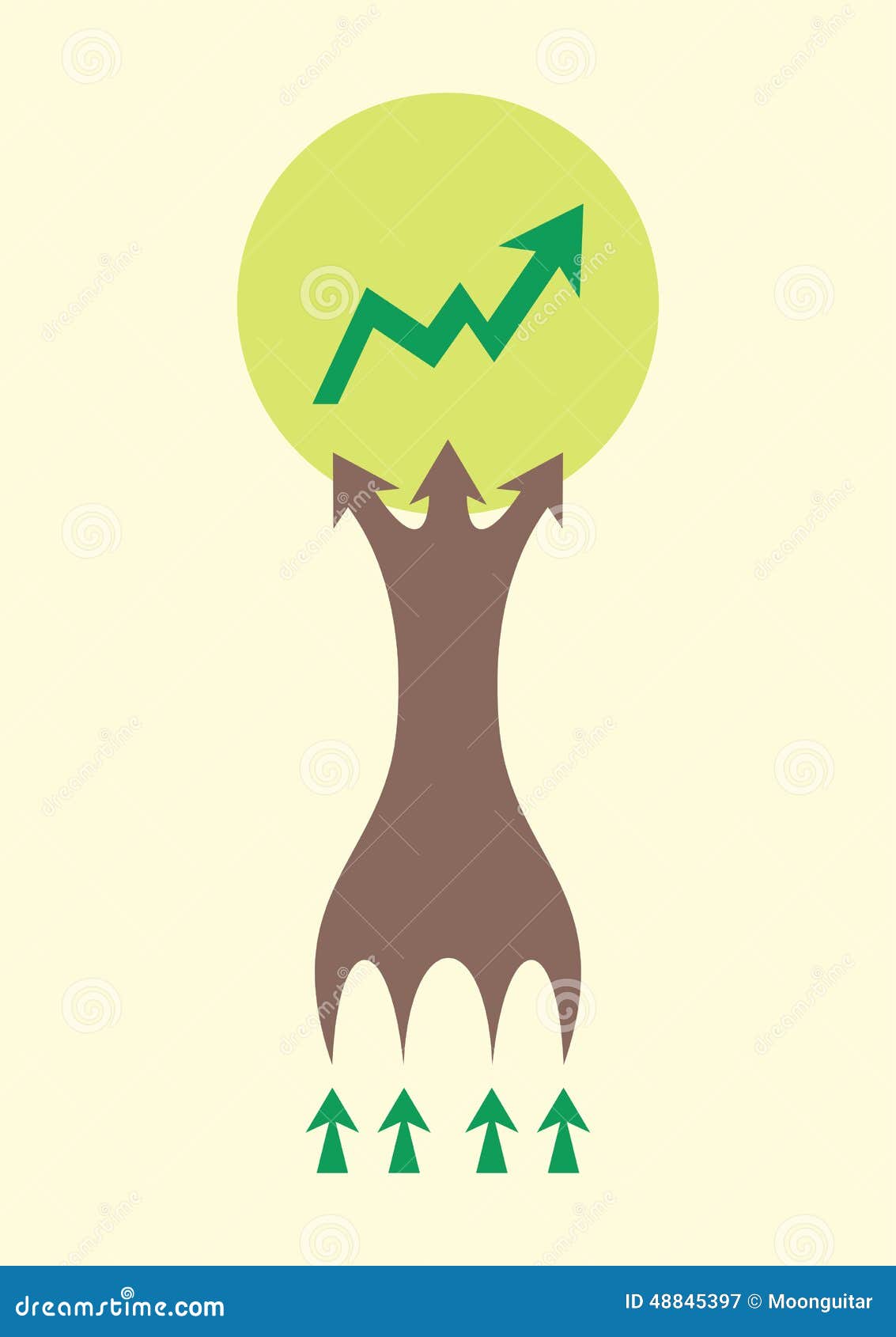 Tree Infographic Design for Office Concept of Stock Vector ...