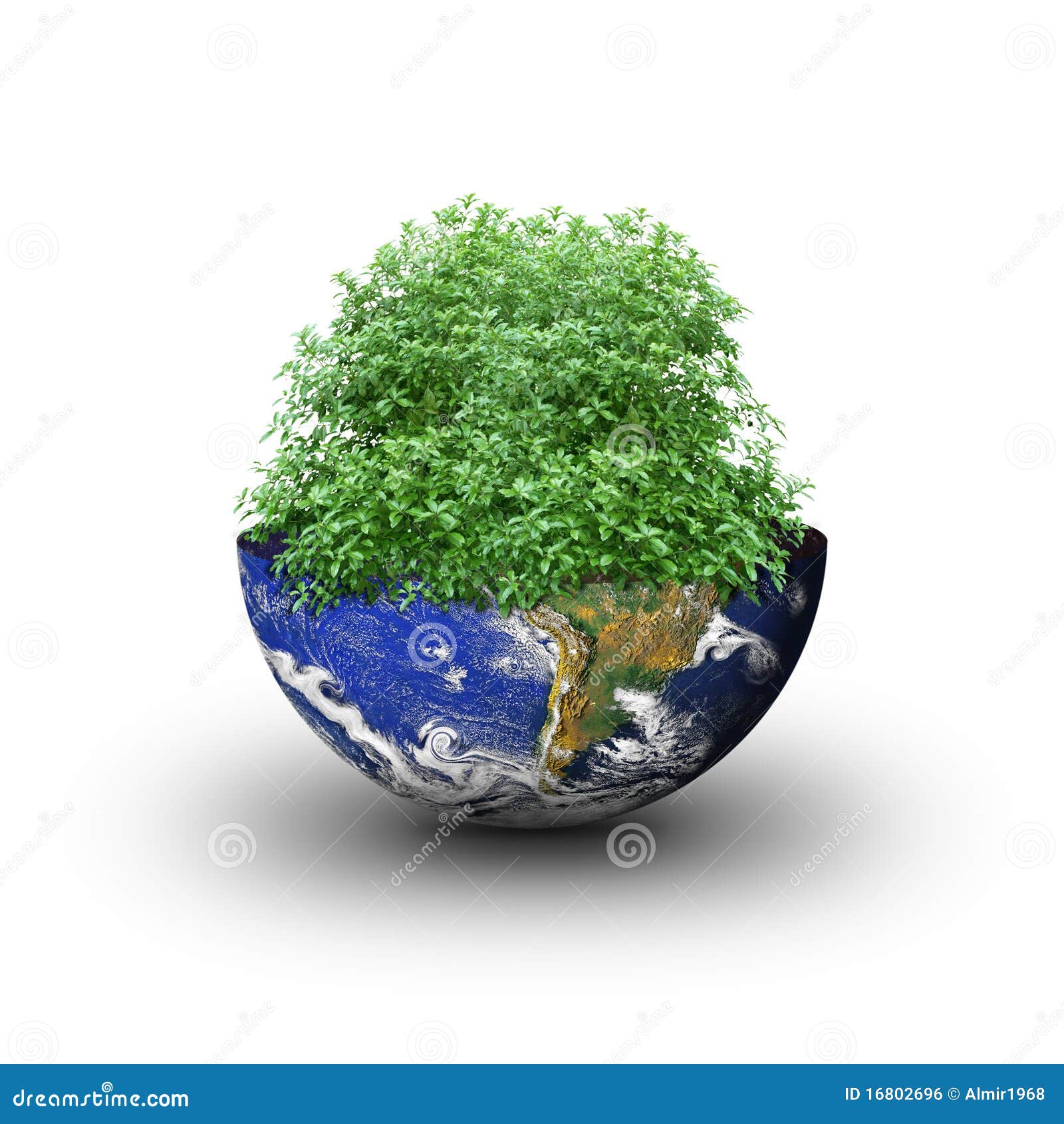 Tree inside earth stock illustration. Illustration of protect - 16802696
