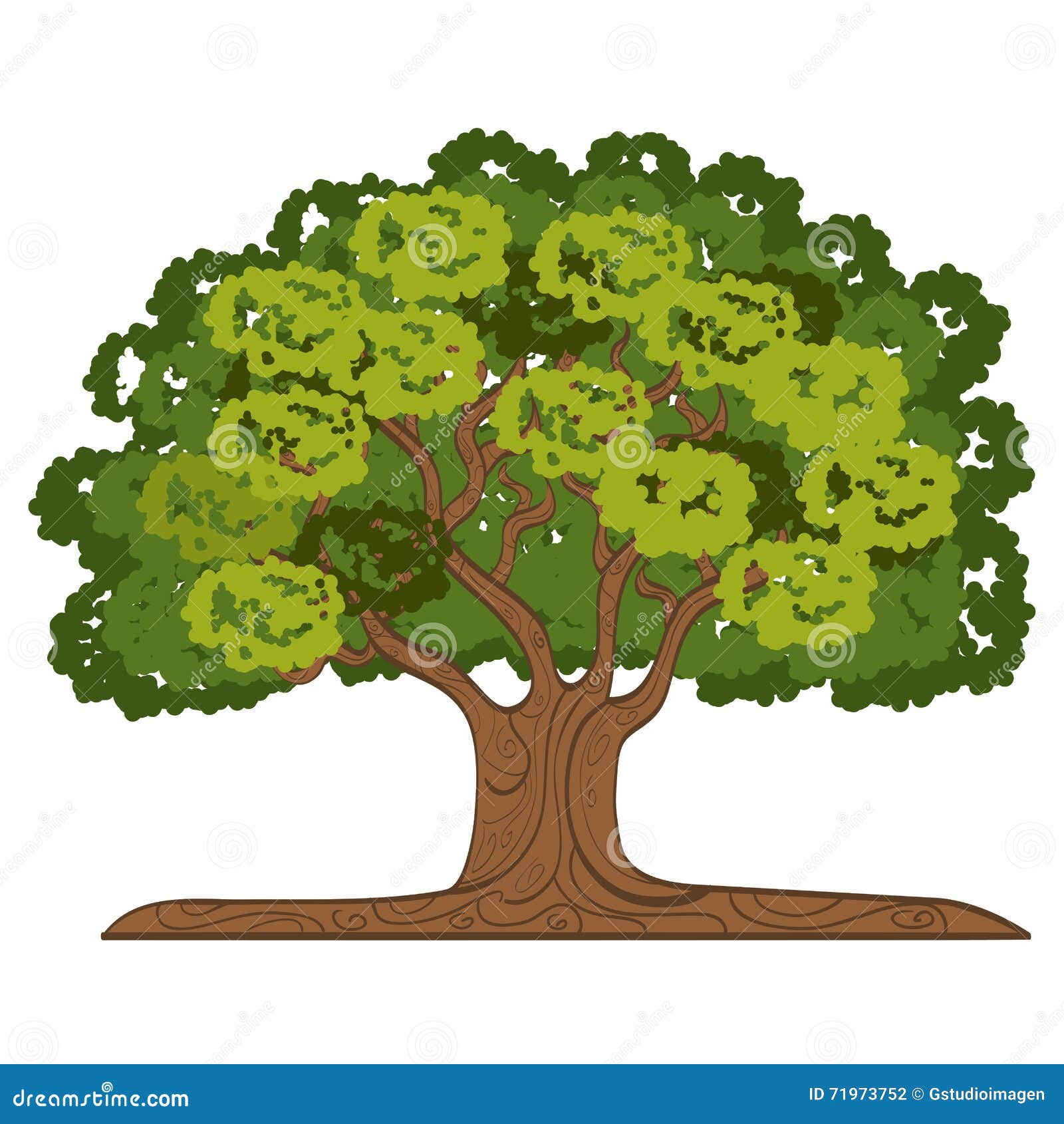 Tree isolated design stock illustration. Illustration of abstract ...