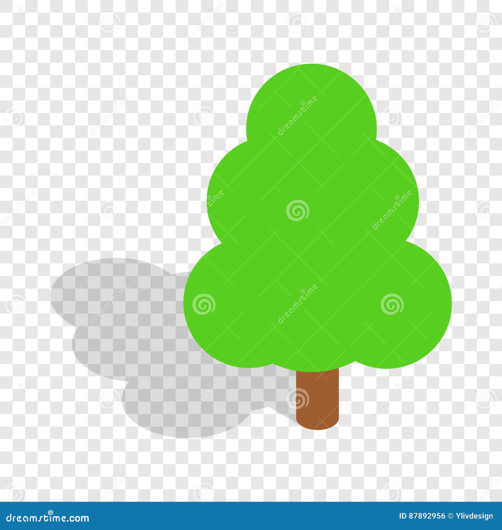 Tree isometric icon stock vector. Illustration of graphic - 87892956