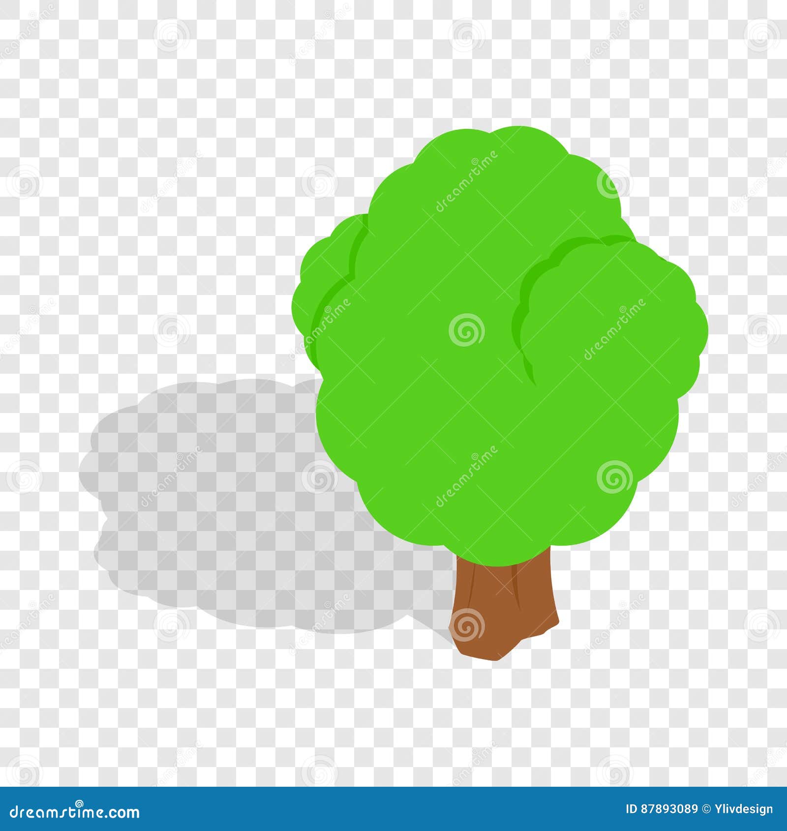 Tree isometric icon stock vector. Illustration of design - 87893089