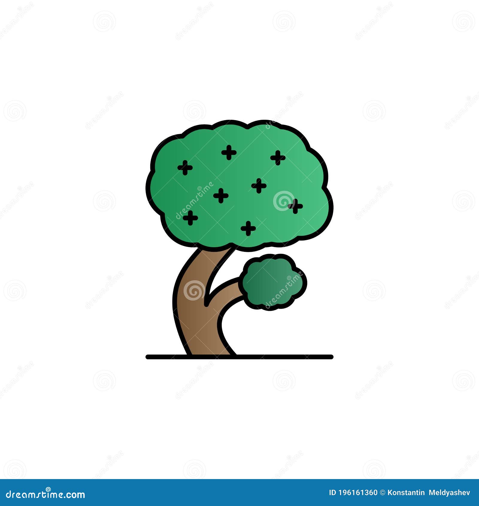 Jacaranda Blossom Tree Illustration Royalty-Free Cartoon ...