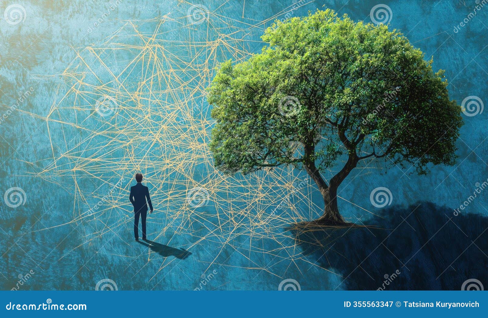 Tree of Knowledge and Connections Representing Growth, Networking, and ...