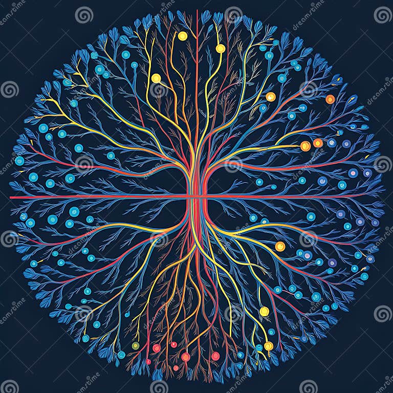 The Tree of Knowledge: Mapping Connections in Complex Networks. Stock ...