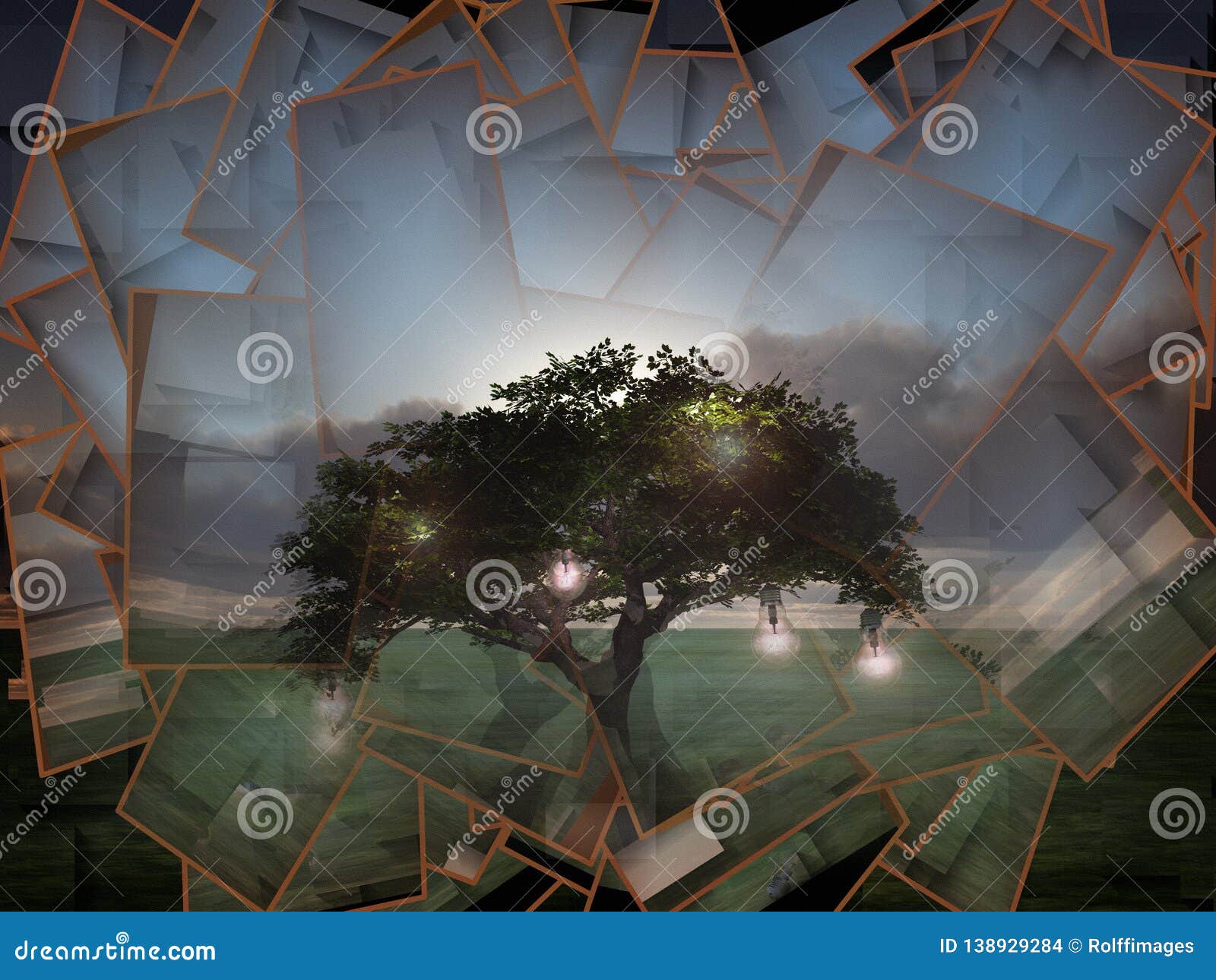 Tree of knowledge stock illustration. Illustration of imagination ...