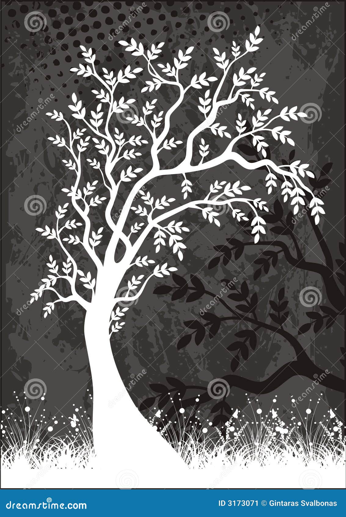 Tree label stock vector. Illustration of leaves, trees - 3173071