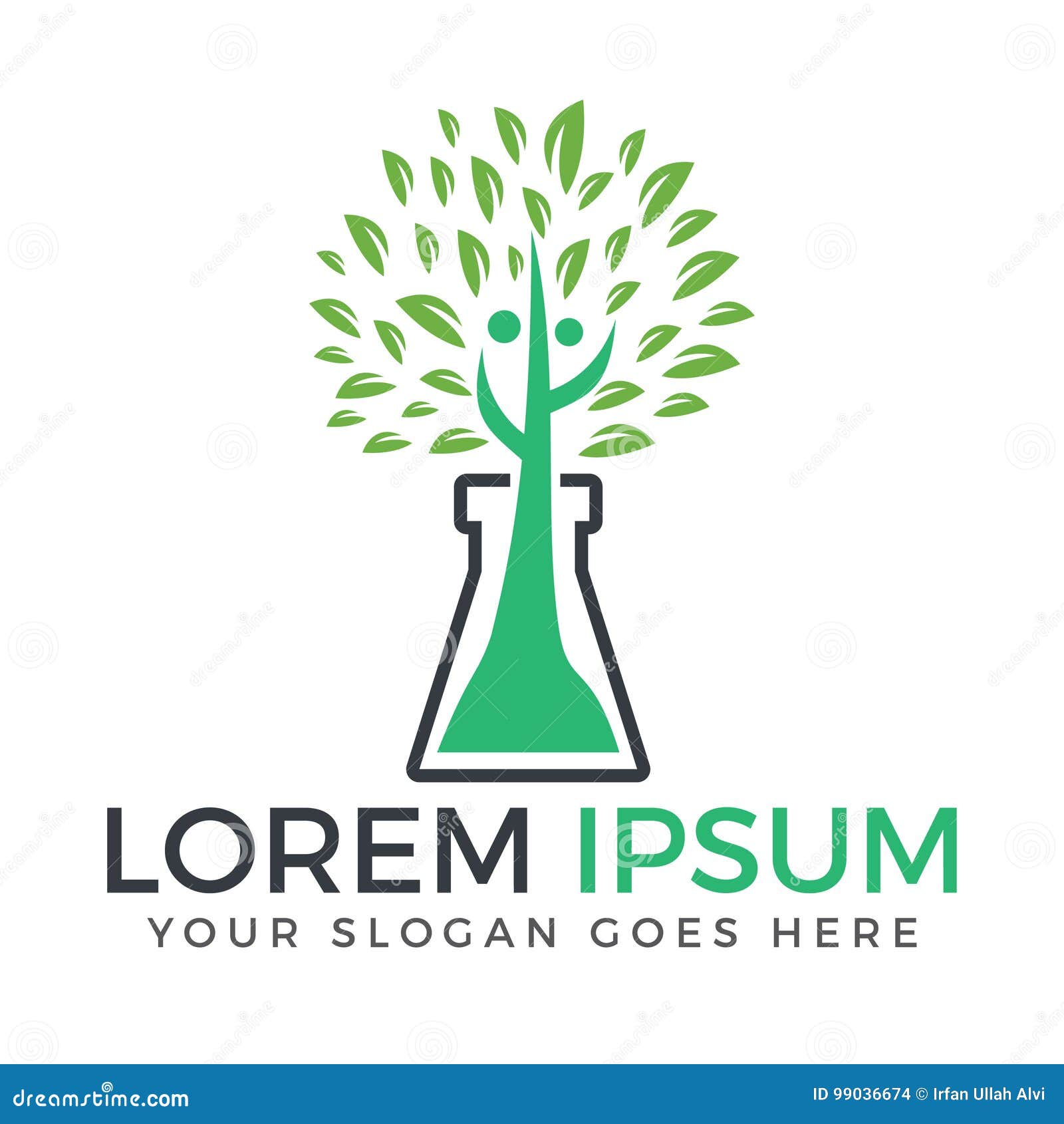 Tree Laboratory Logo Design. Stock Vector - Illustration of leaf ...