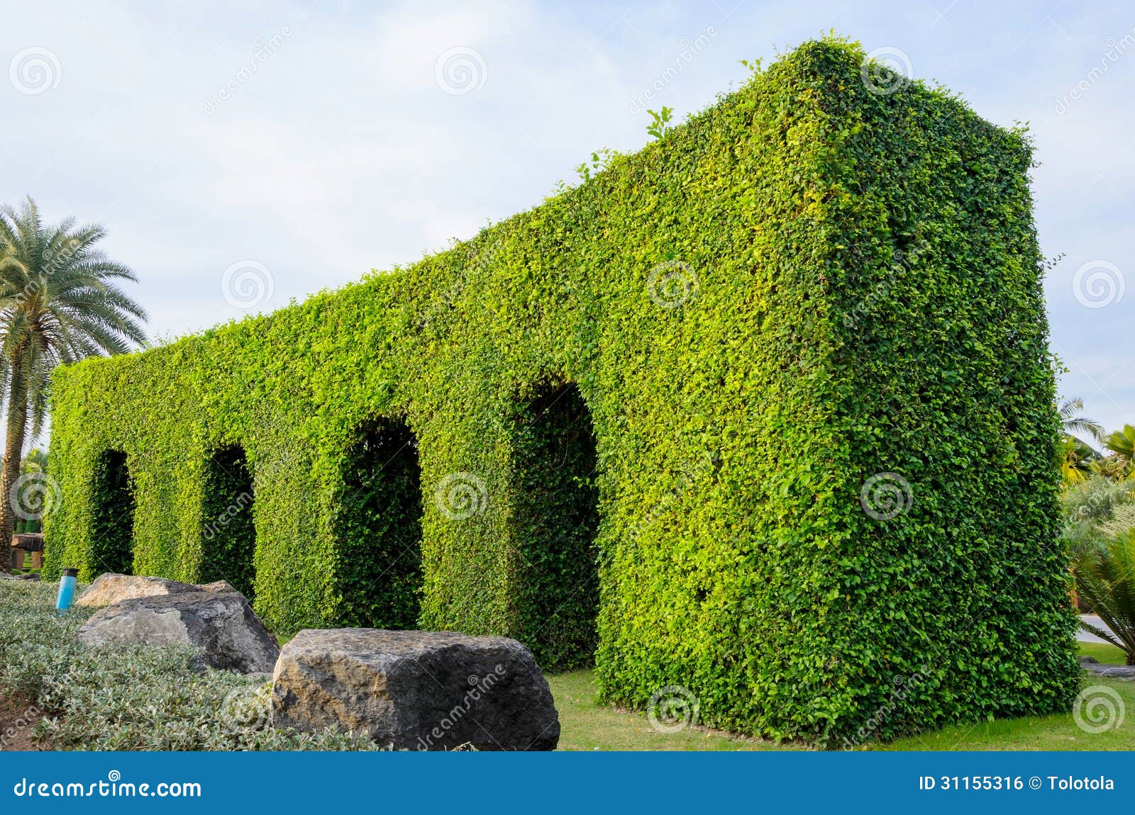 Tree Labyrinth in the Garden Stock Photo - Image of labyrinth ...