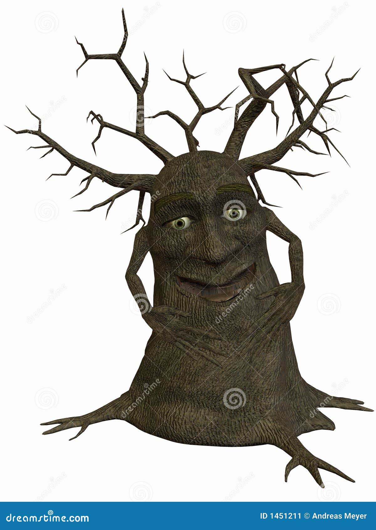 Tree-Laughing stock illustration. Illustration of happiness - 1451211