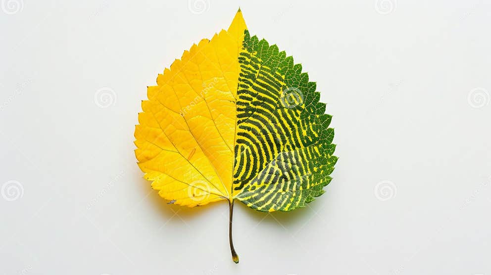 Tree Leaf Appears Like Fingerprint Stock Photo - Image of valley, style ...