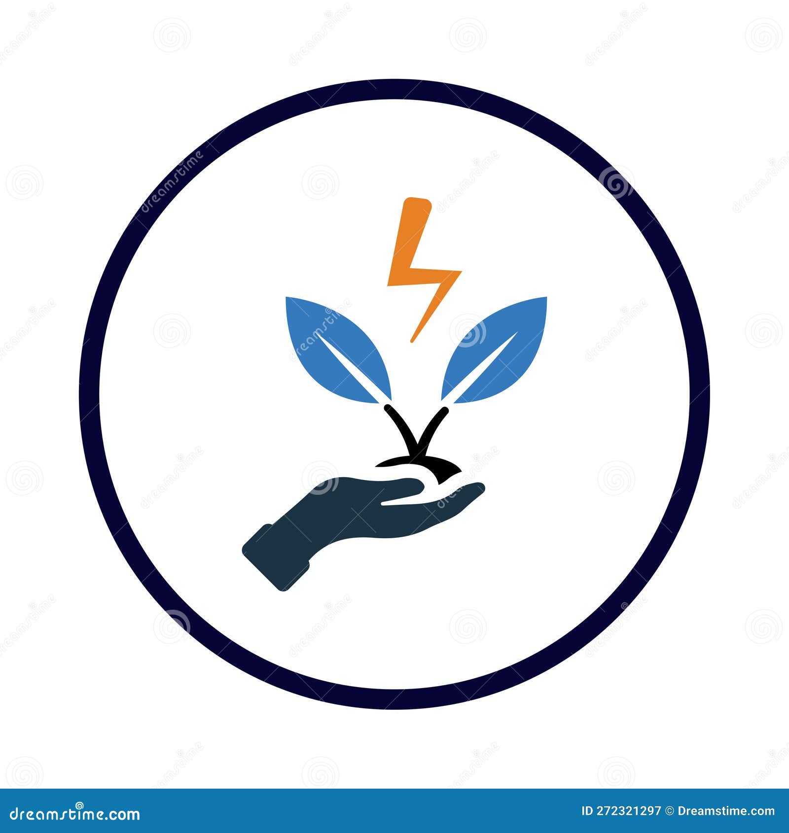 Tree, Leaf, Hand, Care, Thunder, Plant Care Icon Stock Vector ...
