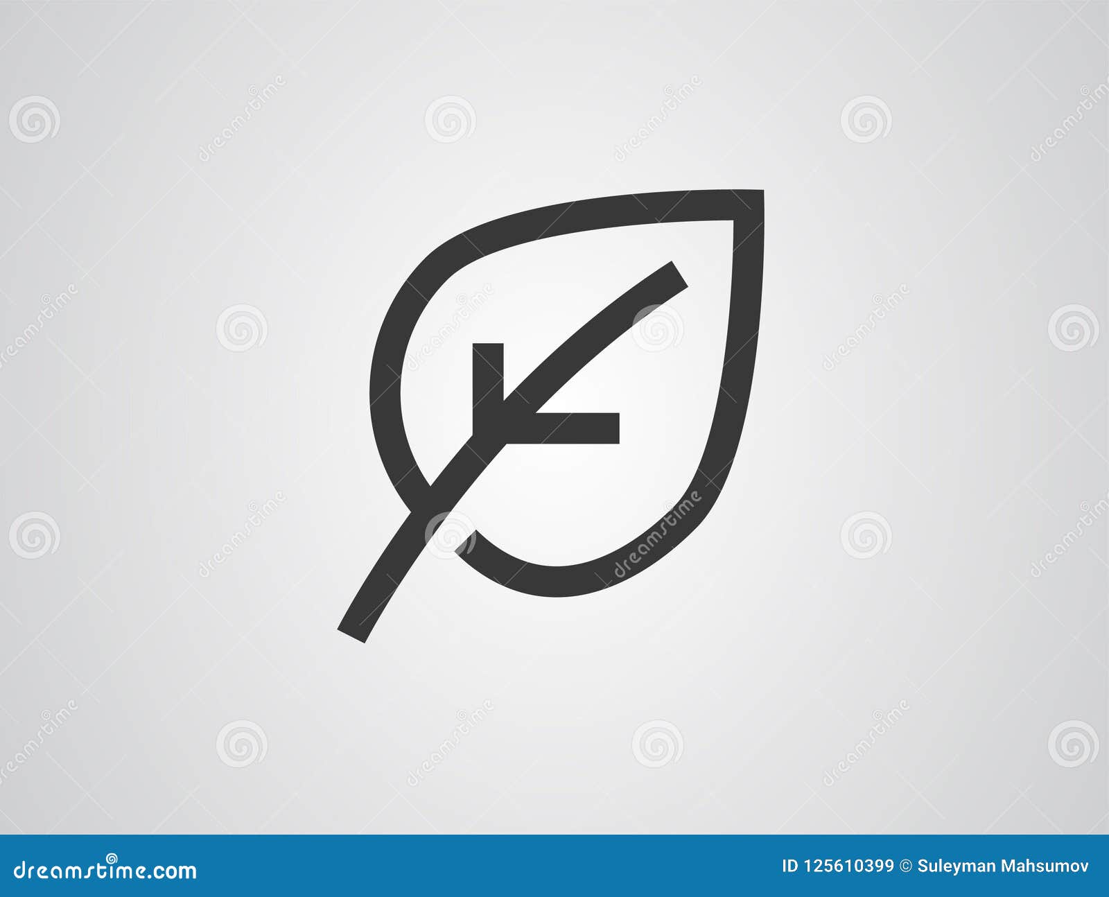 Leaf Vector Icon Sign Symbol Stock Vector - Illustration of branch ...