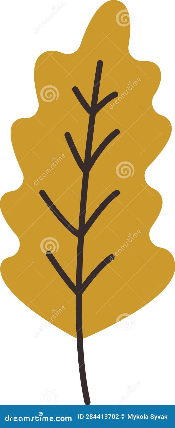 Tree Leaf Icon stock vector. Illustration of natural - 284413702