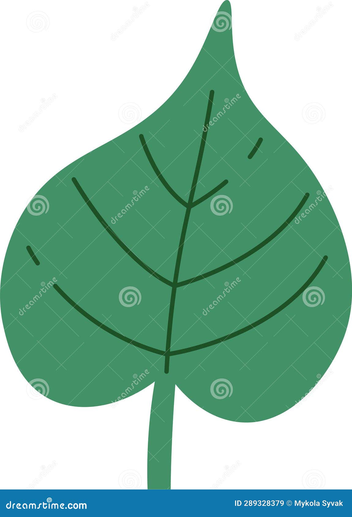 Tree Leaf Icon stock illustration. Illustration of green - 289328379