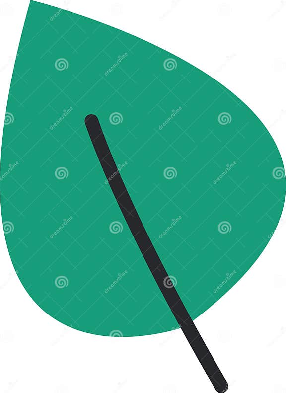 Tree Leaf Icon stock vector. Illustration of flora, natural - 290687266