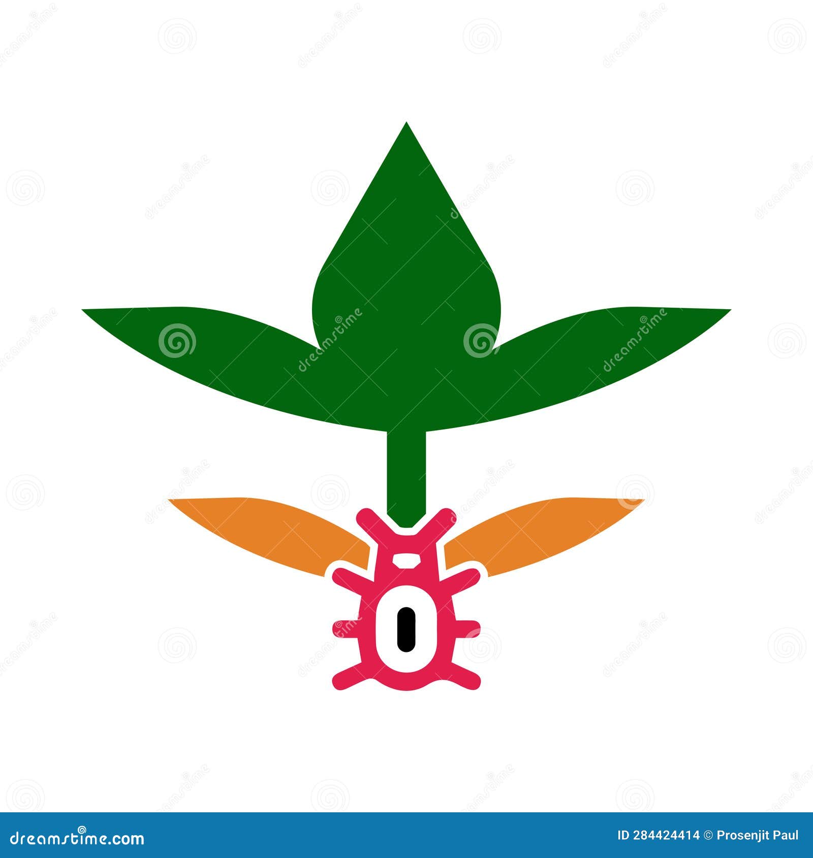 Tree, Leaf , Insects, Insects Attack Leaves Icon Stock Vector ...
