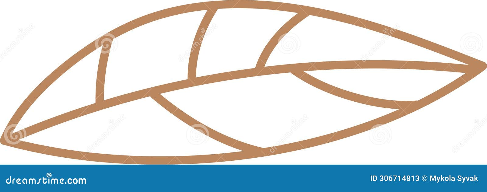 Tree Leaf Outline stock illustration. Illustration of graphic - 306714813