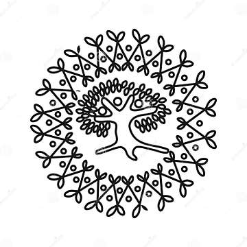 Tree Leaf People Commitment Teamwork Together Outline Logo Stock Vector ...