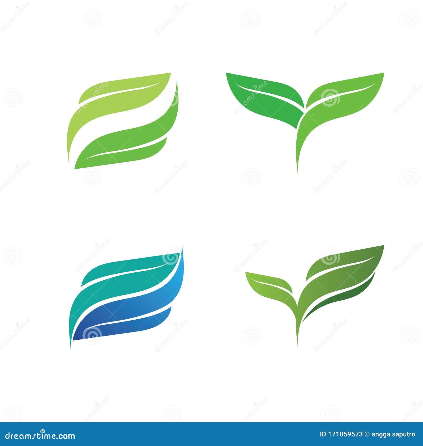 Tree Leaf Vector Design Eco Friendly Concept Logo Stock Illustration ...