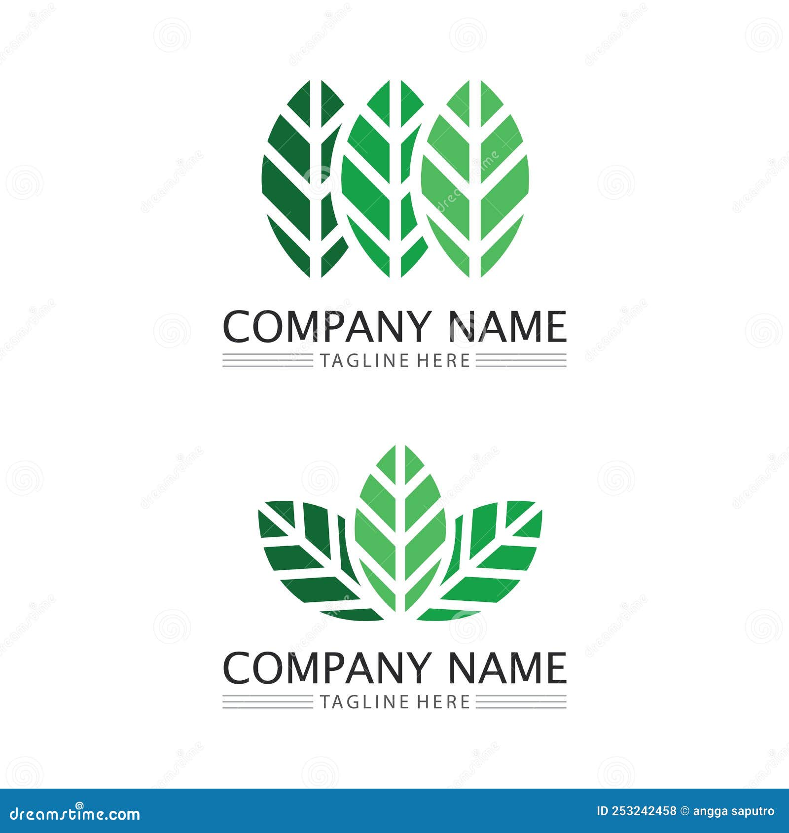 Tree Leaf Vector and Green Logo Design Friendly Concept Stock ...