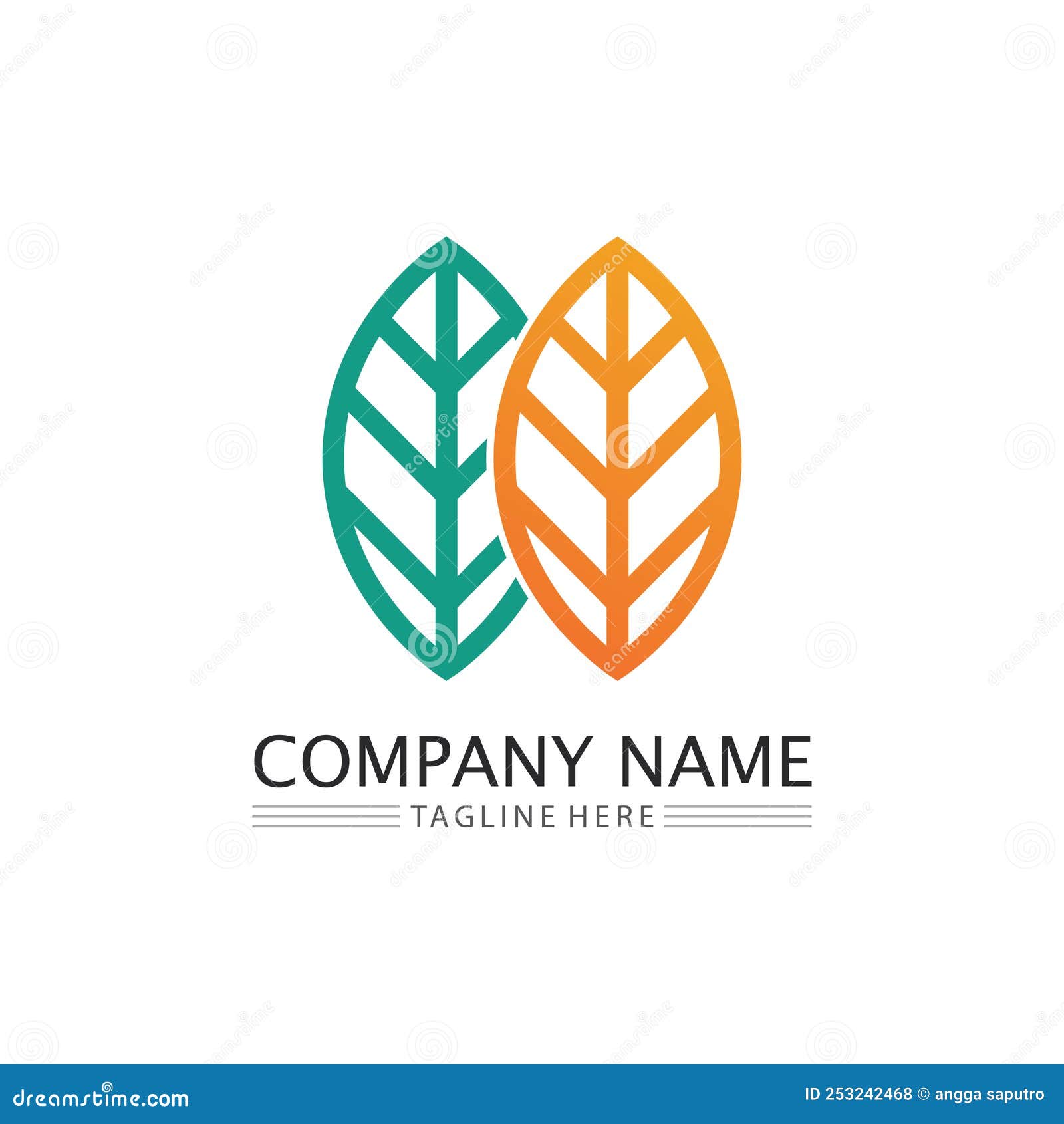 Tree Leaf Vector and Green Logo Design Friendly Concept Stock ...