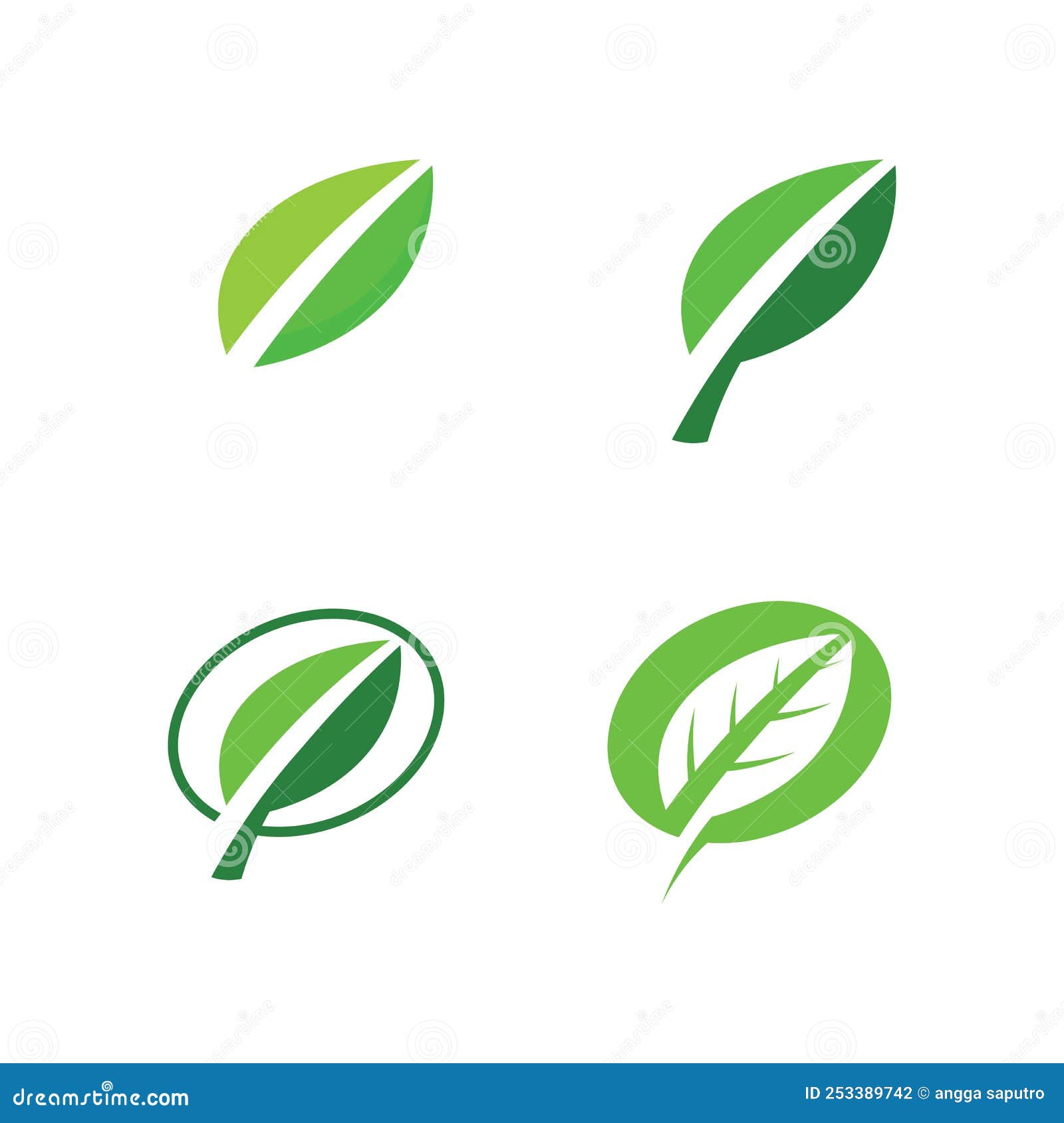 Tree Leaf Vector and Green Logo Design Friendly Concept Stock ...