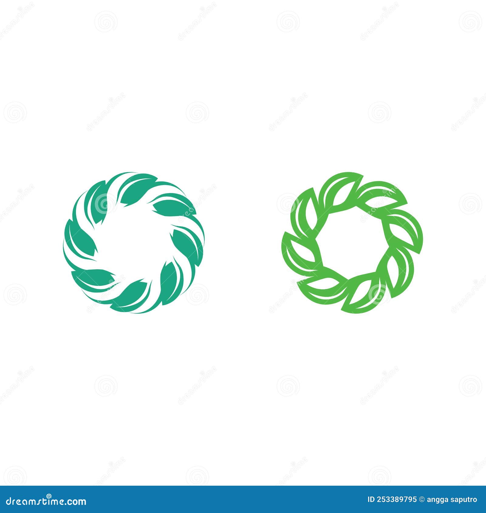 Tree Leaf Vector and Green Logo Design Friendly Concept Stock ...