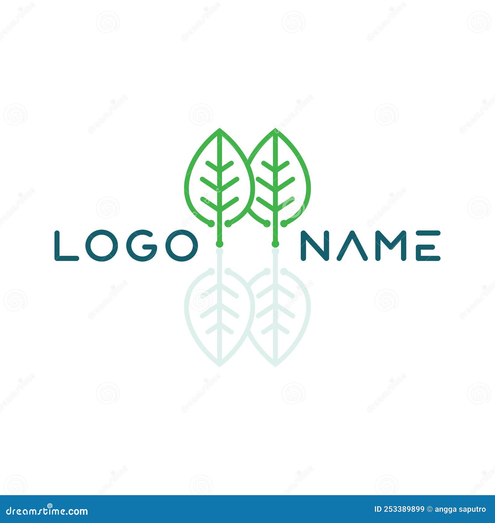Tree Leaf Vector and Green Logo Design Friendly Concept Stock ...