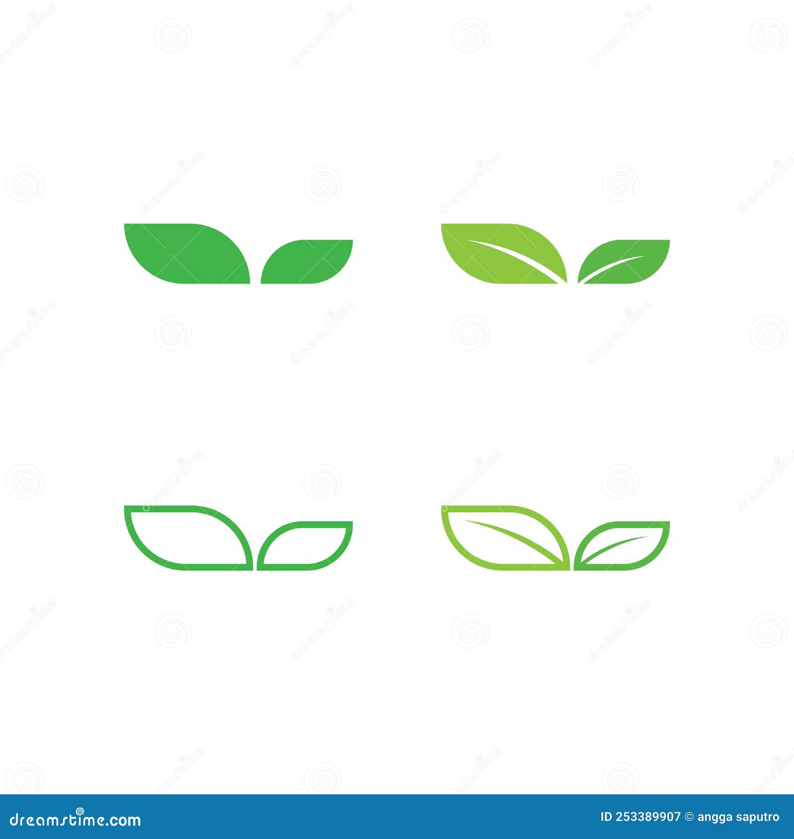 Tree Leaf Vector and Green Logo Design Friendly Concept Stock ...